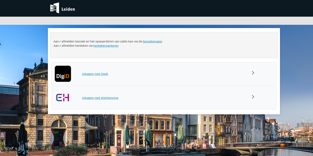 Ik wil een parkeervergunning voor bezoekers aanvragen - Gemeente Leiden